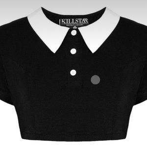 Killstar | Tops | Killstar Addams Crop Top Xl | Poshmark